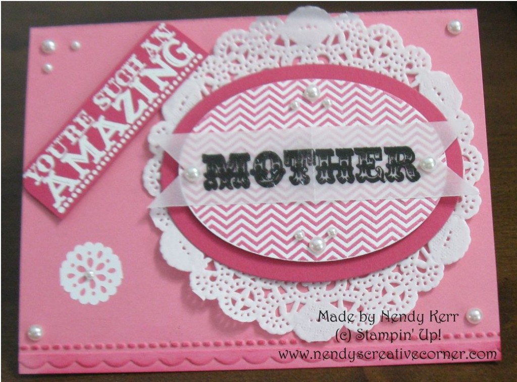 Amazing Mother Birthday Card - Nendy's Creative Corner