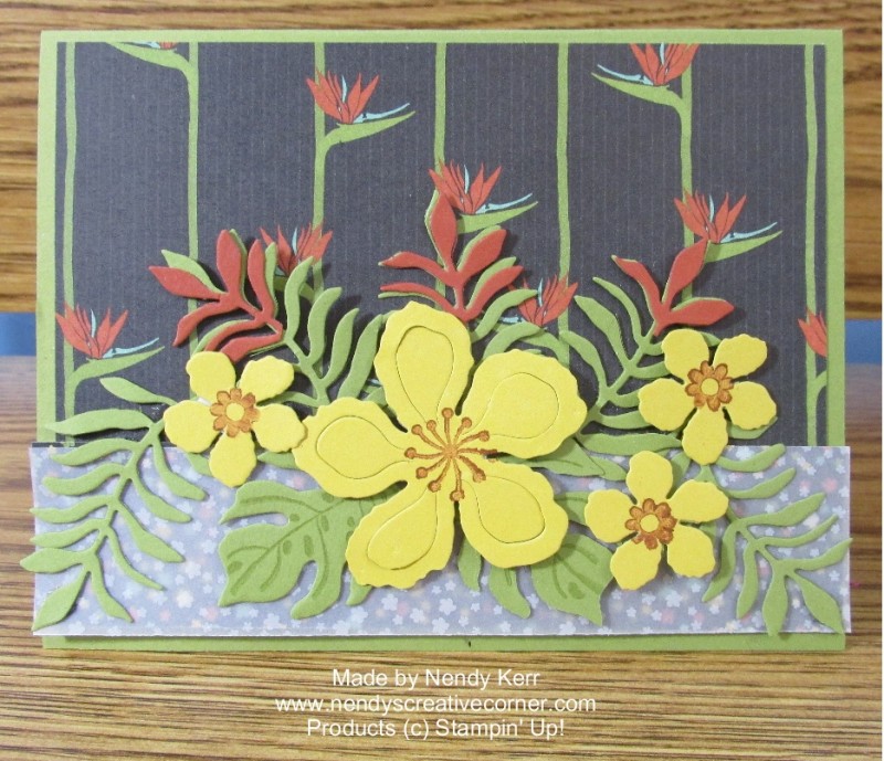 Botanical Blooms Yellow Flowers Card - Nendy's Creative Corner