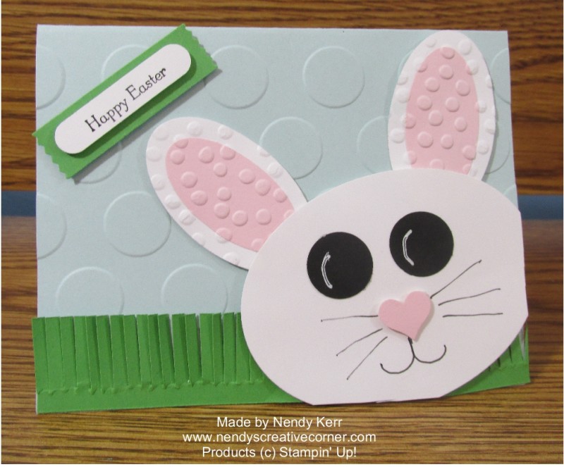 Easter Bunny Punch Art Card-Updated - Nendy's Creative Corner