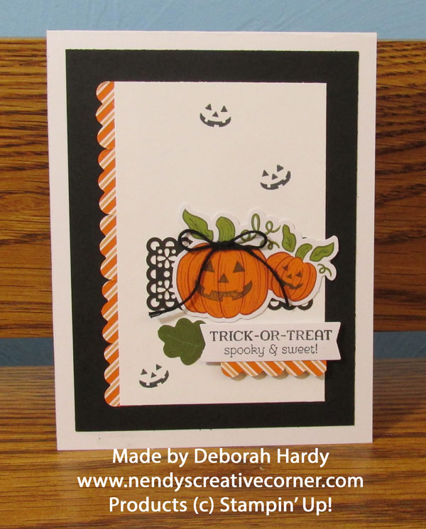 Trick or Treat Alternate Paper Pumpkin Card - Nendy's Creative Corner