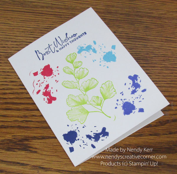 Best Wishes In Color Card - Nendy's Creative Corner