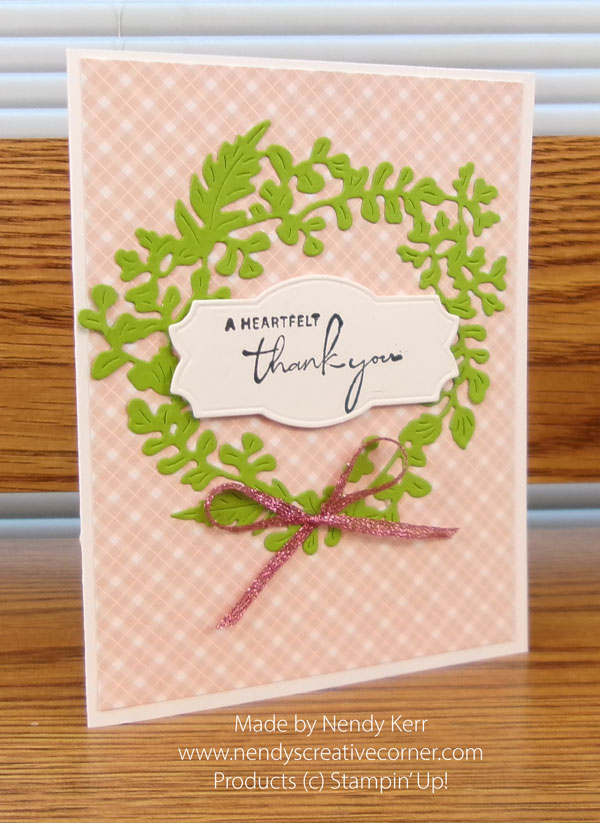 Wreath Thank You Card - Nendy's Creative Corner