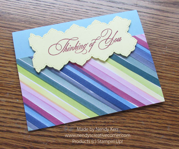 Thinking of You Card in Bright New Colors - Nendy's Creative Corner