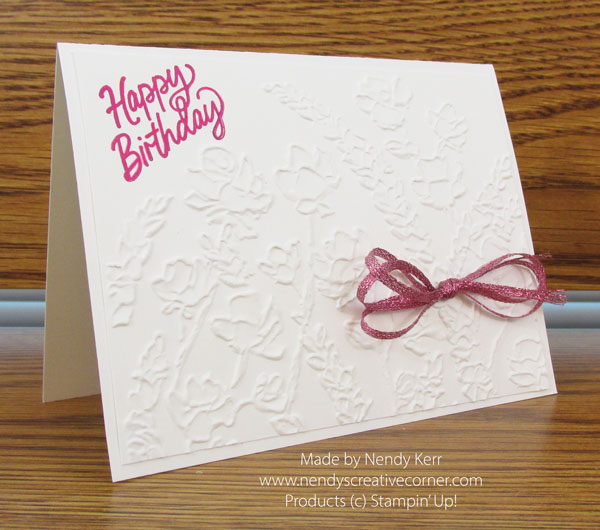 Quick Birthday Card Video - Nendy's Creative Corner