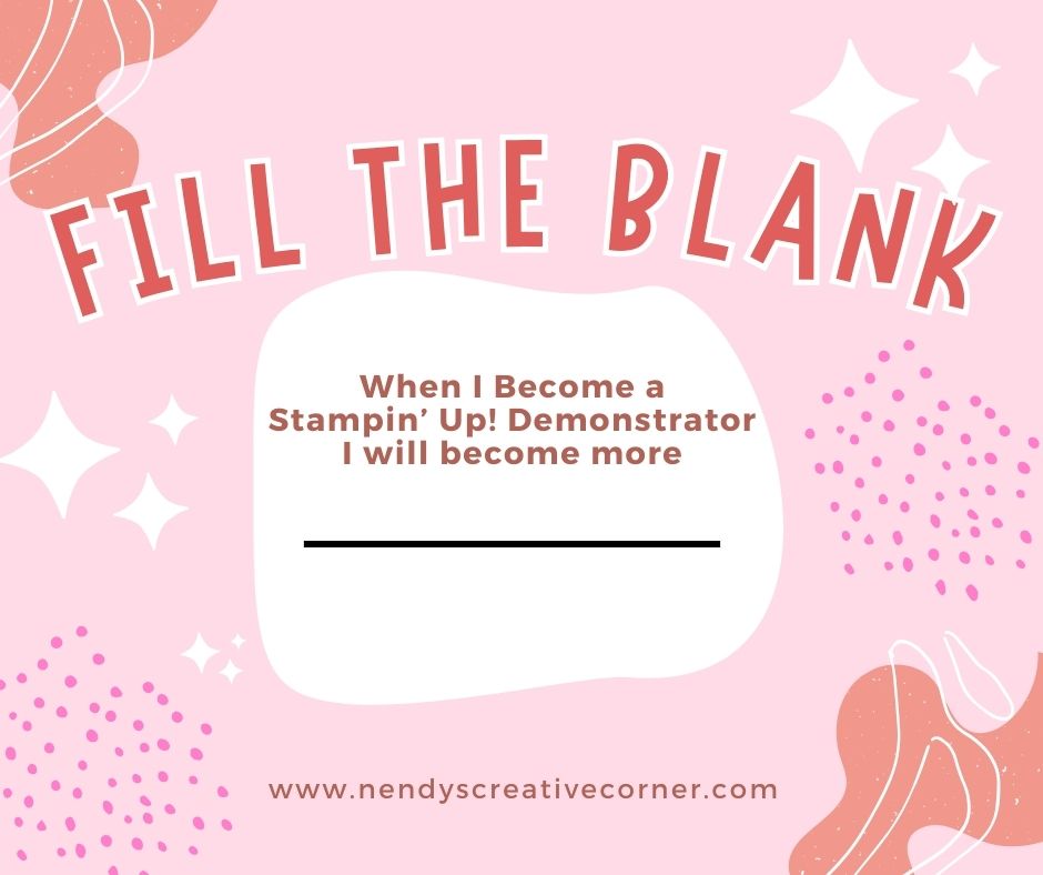 My Stamping Business Fills in the Blanks - Nendy's Creative Corner