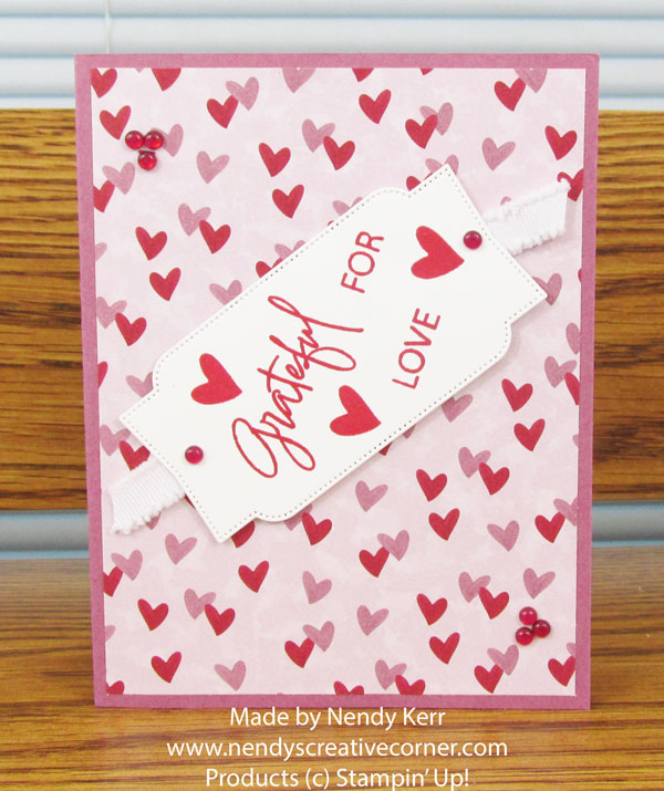Iconic Grateful for Love Card - Nendy's Creative Corner