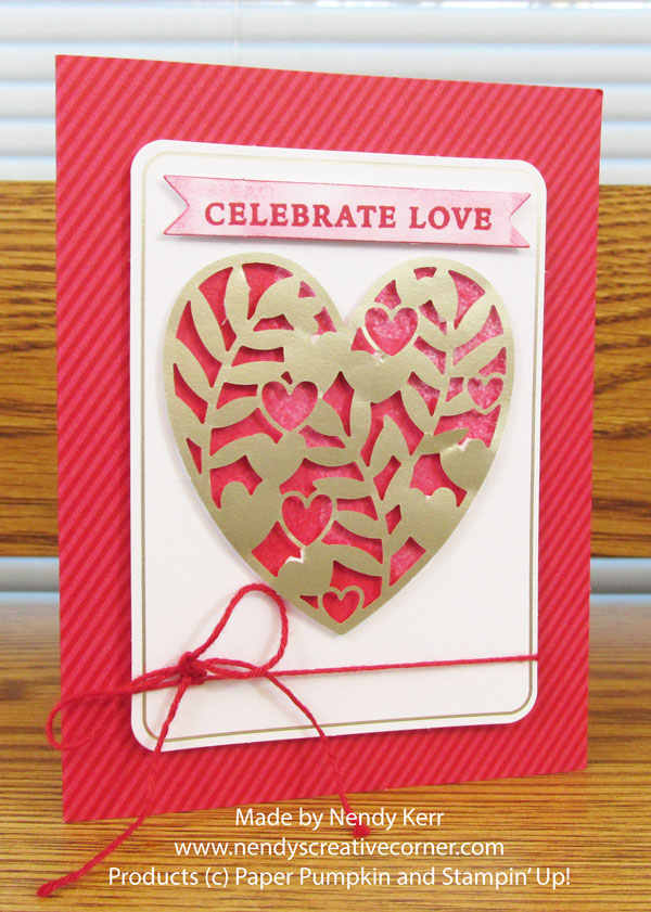 Celebrate Love Heart Card - Nendy's Creative Corner